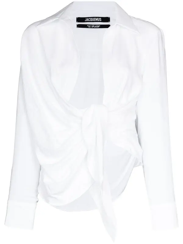 Jacquemus Le Bahia Long-sleeve Shirt - White