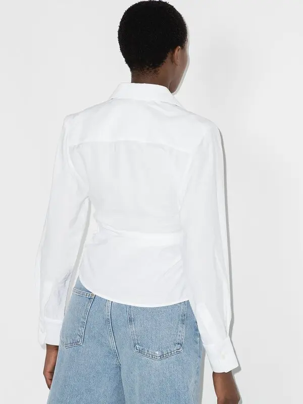 Jacquemus Le Bahia Long-sleeve Shirt - White