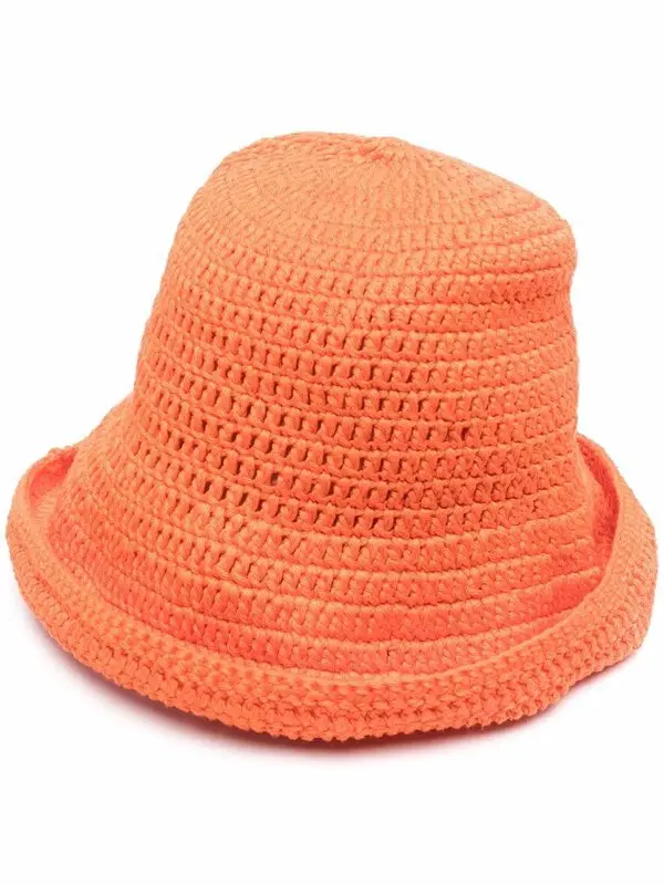 Alanui Beach Break Crochet Hat - Orange