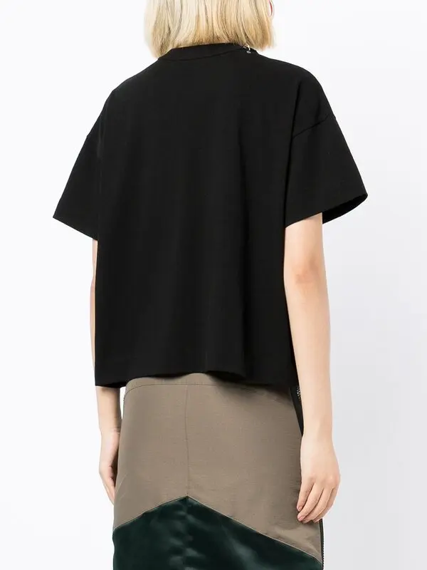 Sacai Piercing Crew-neck Cotton T-shirt