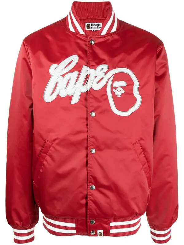 A BATHING APE Logo Patch Bomber Jacket