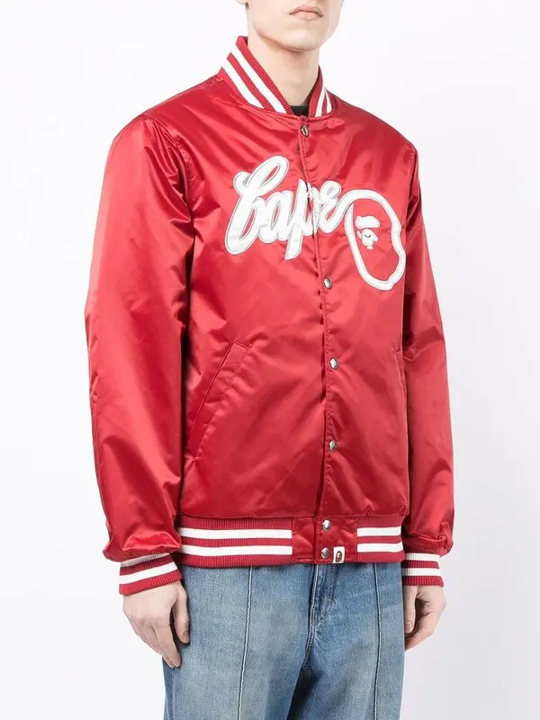 A BATHING APE Logo Patch Bomber Jacket