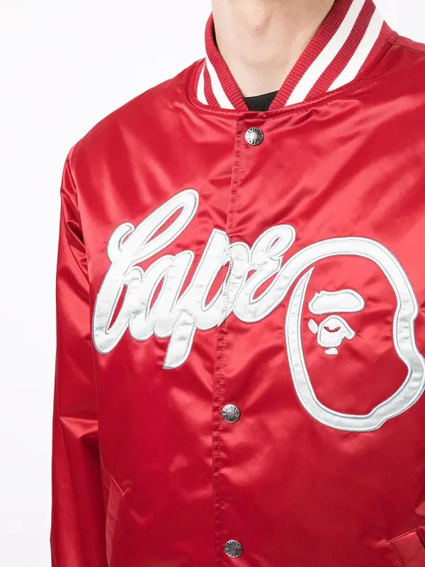 A BATHING APE Logo Patch Bomber Jacket