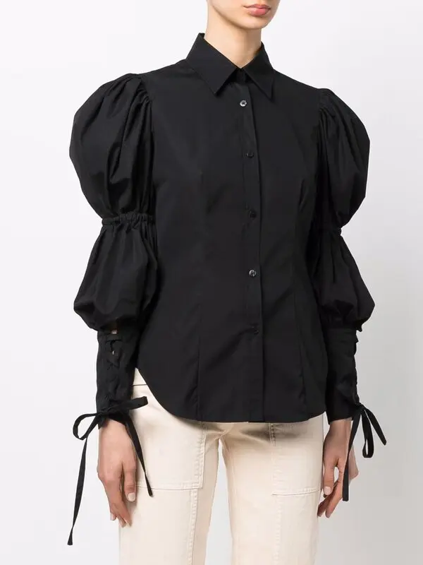 Etro Puff-sleeve Cotton Shirt