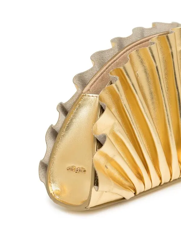 Cult Gaia Nala Shell-detail Mini Clutch