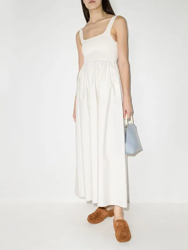 Matteau Square-neck Maxi Dress - Neutrals