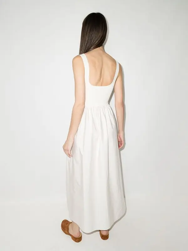 matteau square knit dress Matteau Square-Neck Maxi Dress - Neutrals - 24% Off