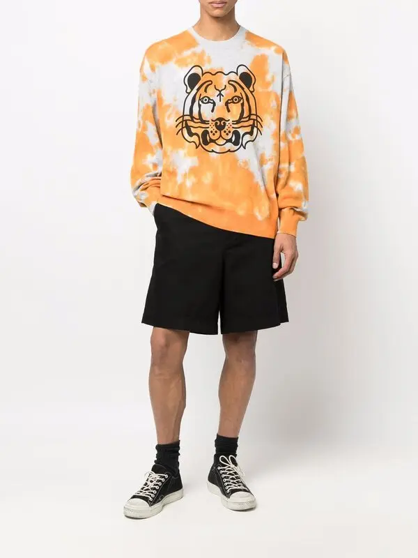 Kenzo Tiger Head Tie-dye Sweatshirt