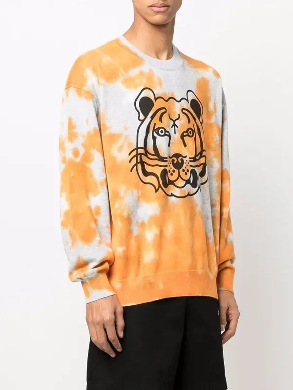 Kenzo Tiger Head Tie-dye Sweatshirt