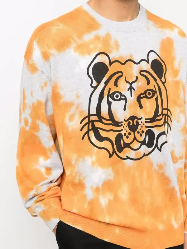 Kenzo Tiger Head Tie-dye Sweatshirt