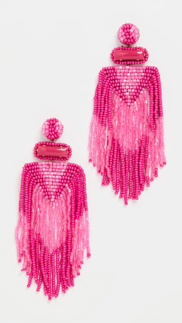 Deepa Gurnani Deepa Jody Earrings - Hot Pink