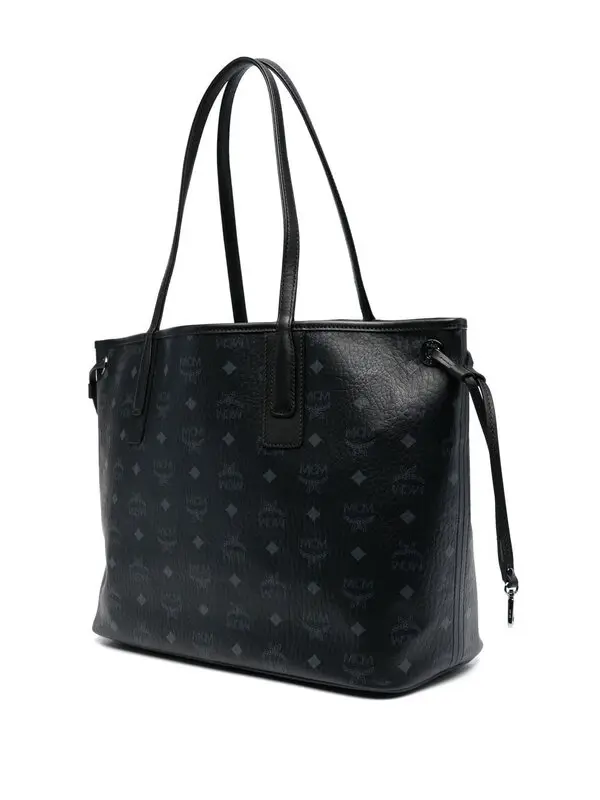 Mcm Medium Liz Reversible Tote - Black