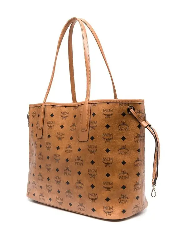 Mcm Liz Reversible Tote - Brown
