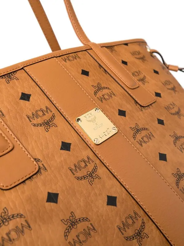 Mcm Liz Reversible Tote - Brown