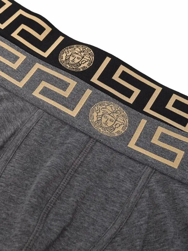 Versace Two Piece Set Logo Boxers - Black