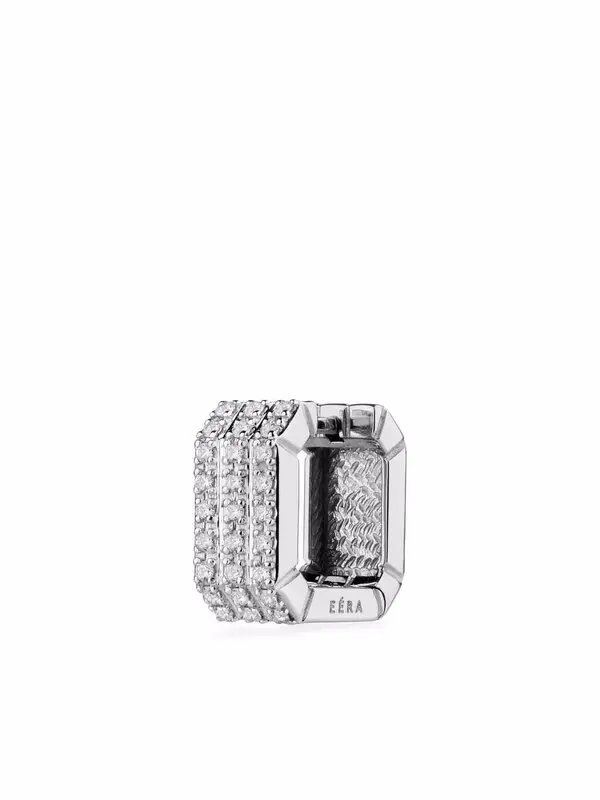 EERA 18kt White Gold Candy Diamond Single Earring - Silver