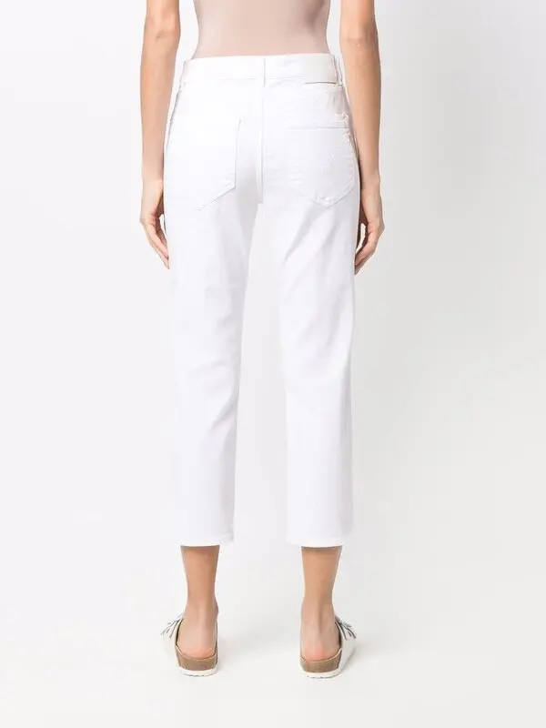 DONDUP Cropped Denim Jeans - White