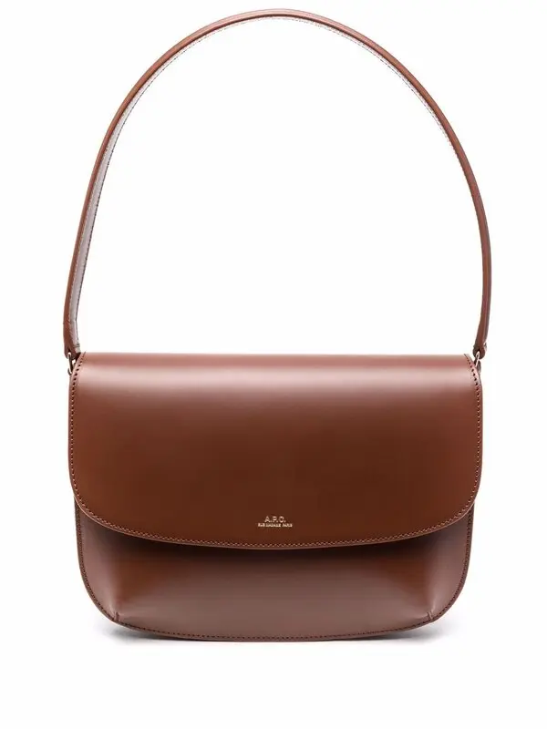 A.p.c. Sarah Leather Shoulder Bag - Brown