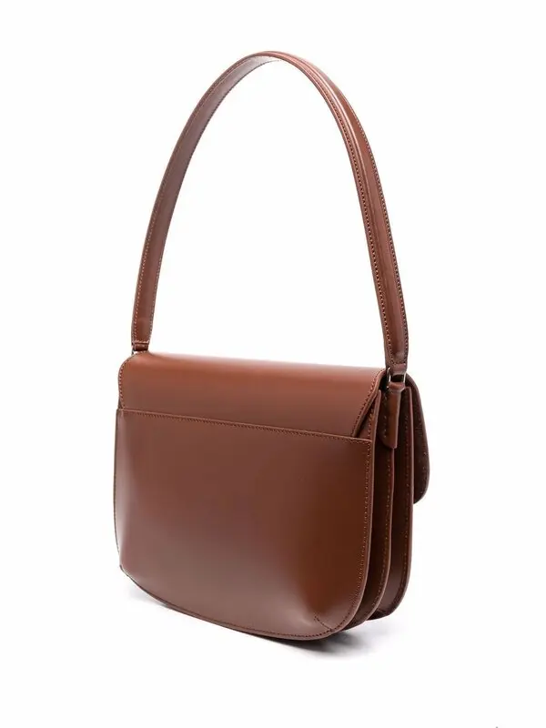 A.p.c. Sarah Leather Shoulder Bag - Brown