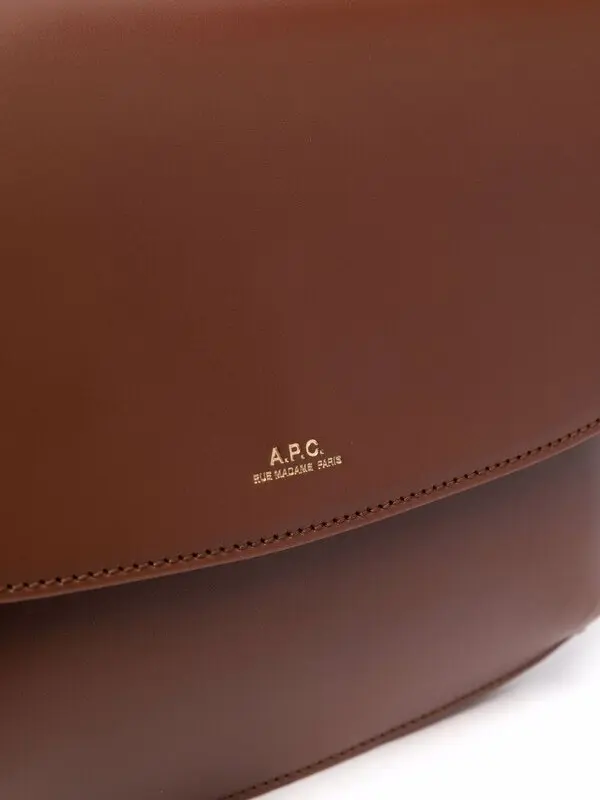 A.p.c. Sarah Leather Shoulder Bag - Brown