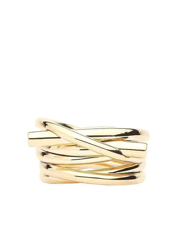 FERRAGAMO Gancini Layered Ring - Gold