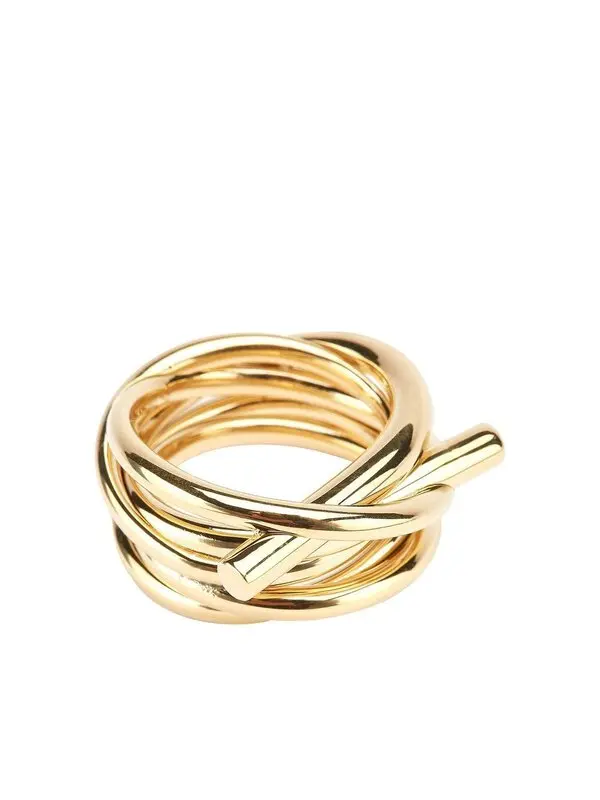 FERRAGAMO Gancini Layered Ring
