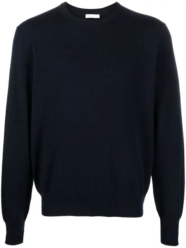 THE ROW Crew Neck Cashmere Sweater - Blue