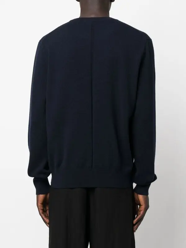 THE ROW Crew Neck Cashmere Sweater - Blue