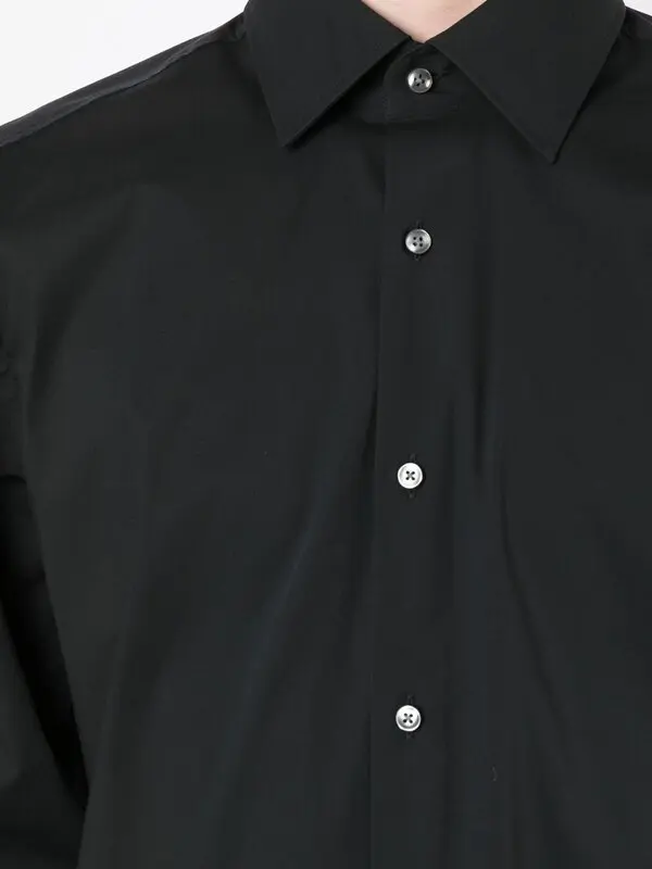 BOSS Curved-hem Button-down Shirt
