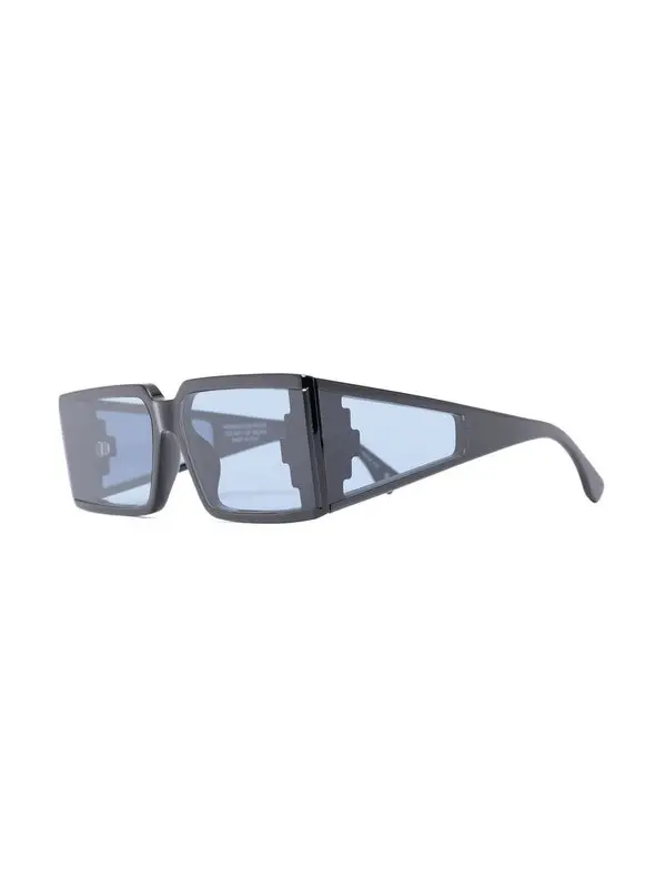 MARCELO BURLON COUNTY OF MILAN Fagus Square-frame Sunglasses - Black