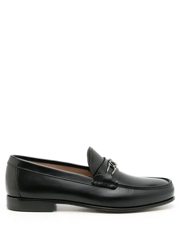 FERRAGAMO Mathias Slip-on Loafers - Black