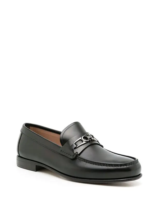 FERRAGAMO Mathias Slip-on Loafers - Black