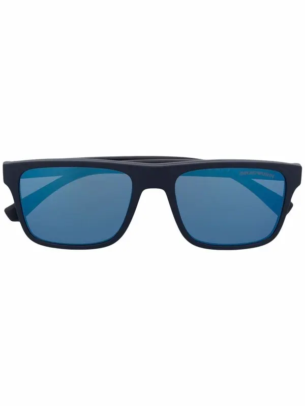 Emporio Armani Changeable-lense Rectangular Sunglasses