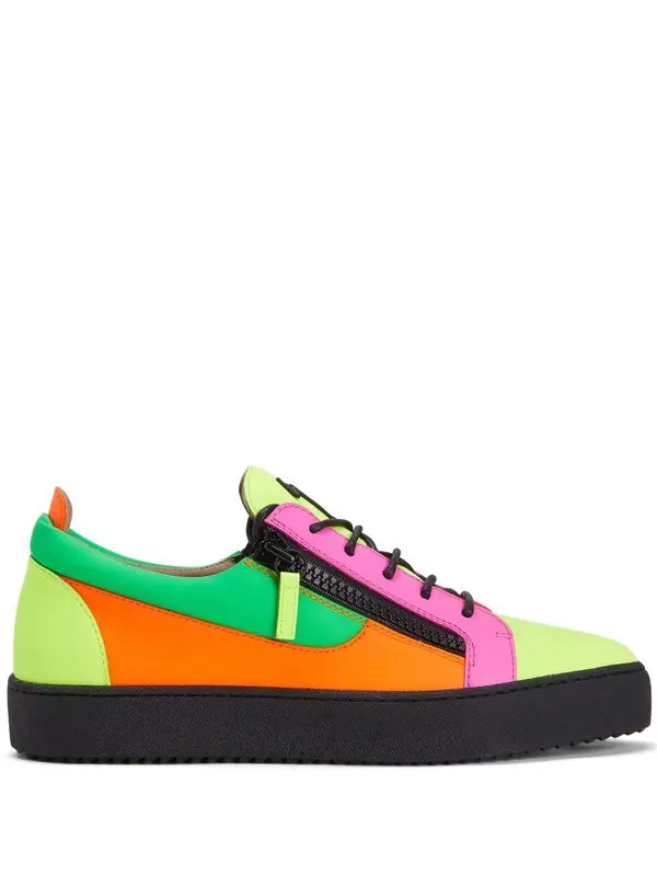 GIUSEPPE ZANOTTI Frankie Colorblock Low-top Sneakers - Multicolour