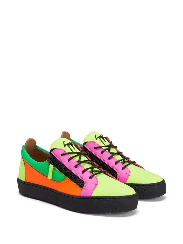 GIUSEPPE ZANOTTI Frankie Colorblock Low-top Sneakers - Multicolour