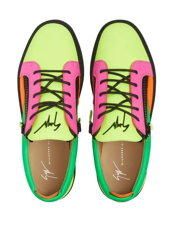 GIUSEPPE ZANOTTI Frankie Colorblock Low-top Sneakers - Multicolour