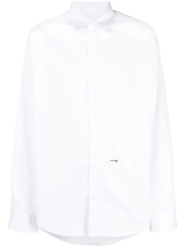 Dsquared2 Logo-print Long-sleeve Shirt - White