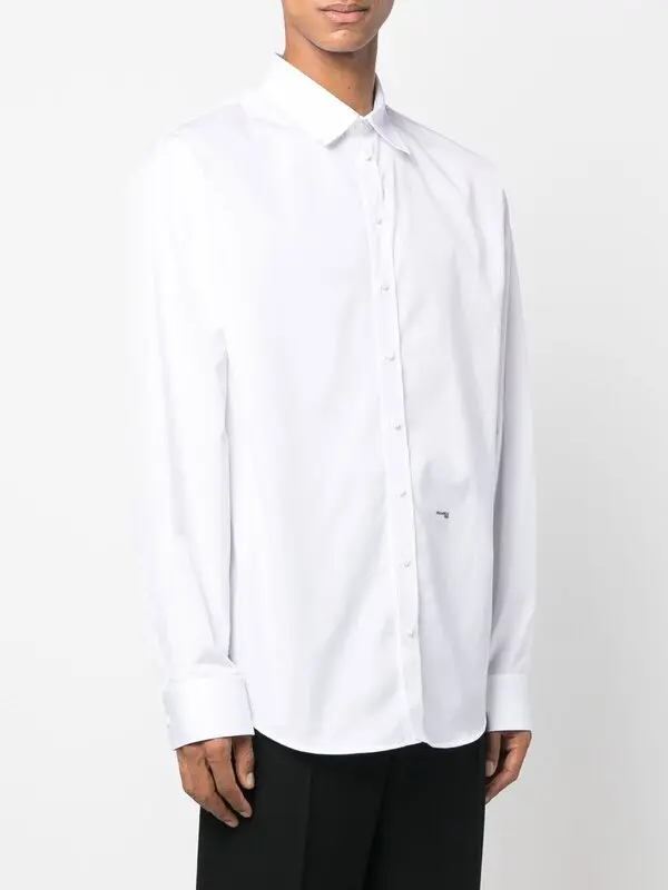 Dsquared2 Logo-print Long-sleeve Shirt - White
