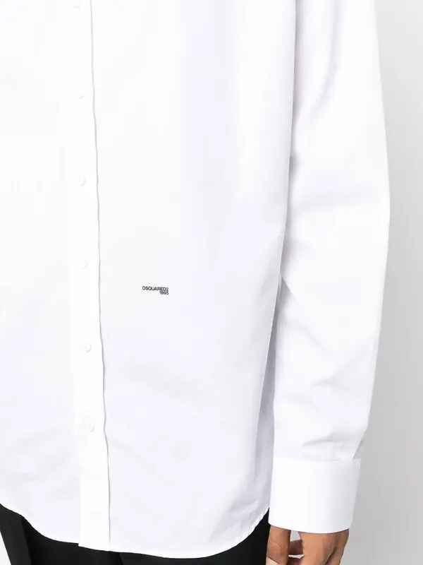 Dsquared2 Logo-print Long-sleeve Shirt - White