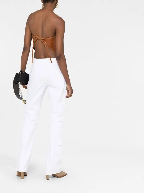 Isabel Marant Étoile Vokayo Straight-leg Cargo Jeans - White