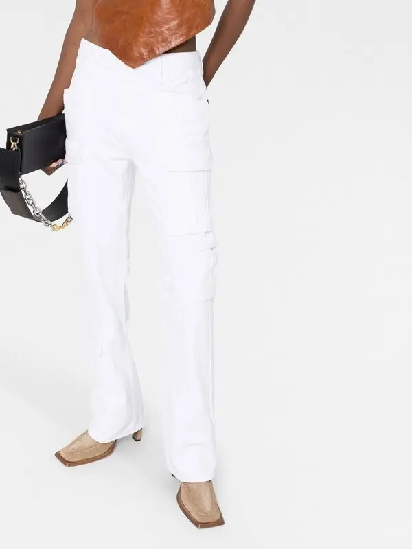 Isabel Marant Étoile Vokayo Straight-leg Cargo Jeans - White