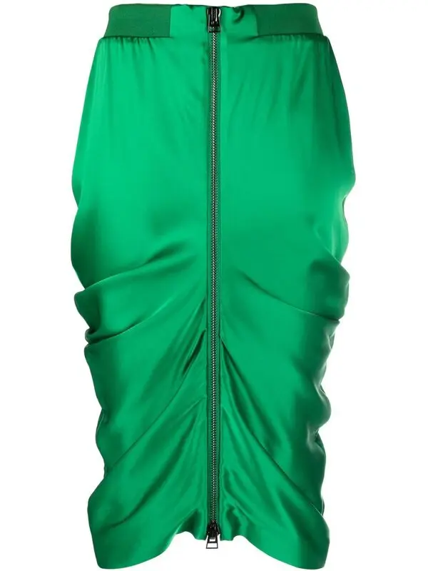 TOM FORD Zip-up Draped Pencil Skirt