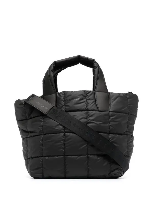VEECOLLECTIVE Quilted Tote Bag - Black