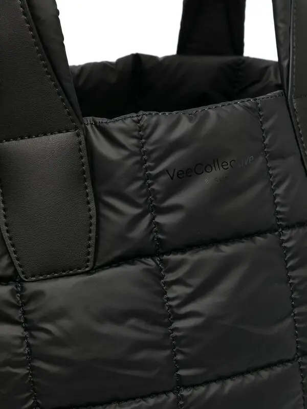 VEECOLLECTIVE Quilted Tote Bag - Black