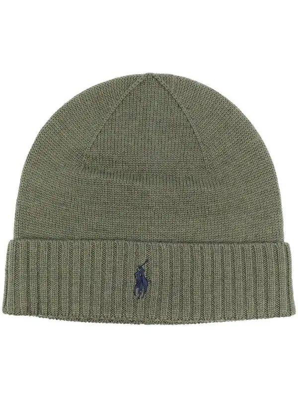 Polo Ralph Lauren Embroidered Logo Beanie - Green