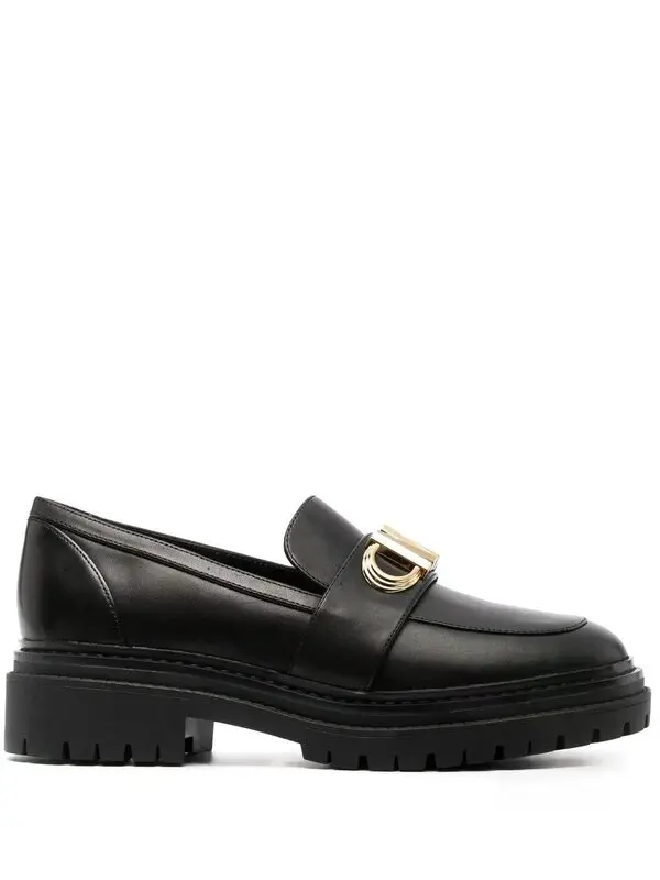Michael Kors Parker Lug Sole Loafers - Black