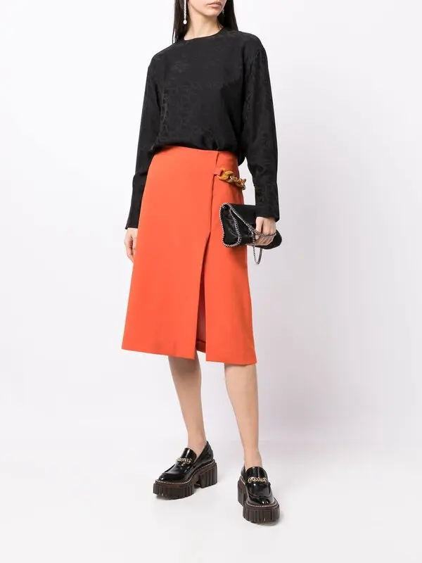 Stella McCartney Falabella Chain A-line Skirt