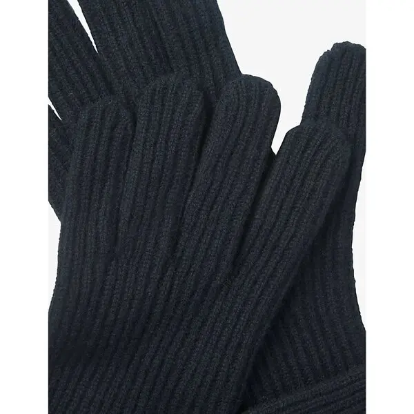 THE WHITE COMPANY Ribbed-detail Cashmere Gloves