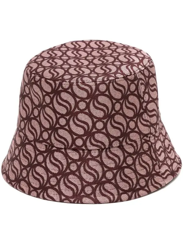 Stella McCartney Monogram-print Bucket Hat - Red