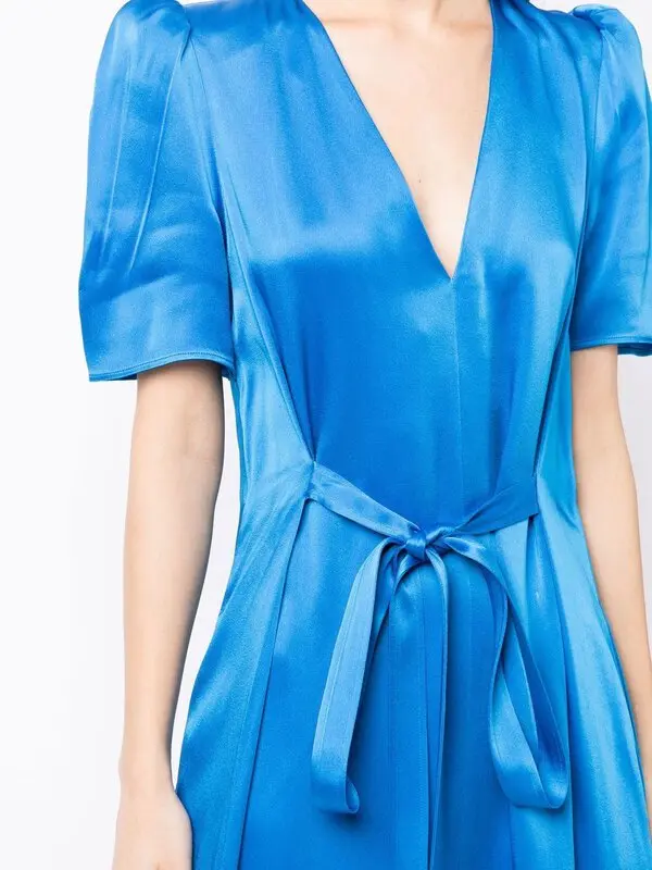 Stella McCartney V-neck Tied-waist Midi Dress